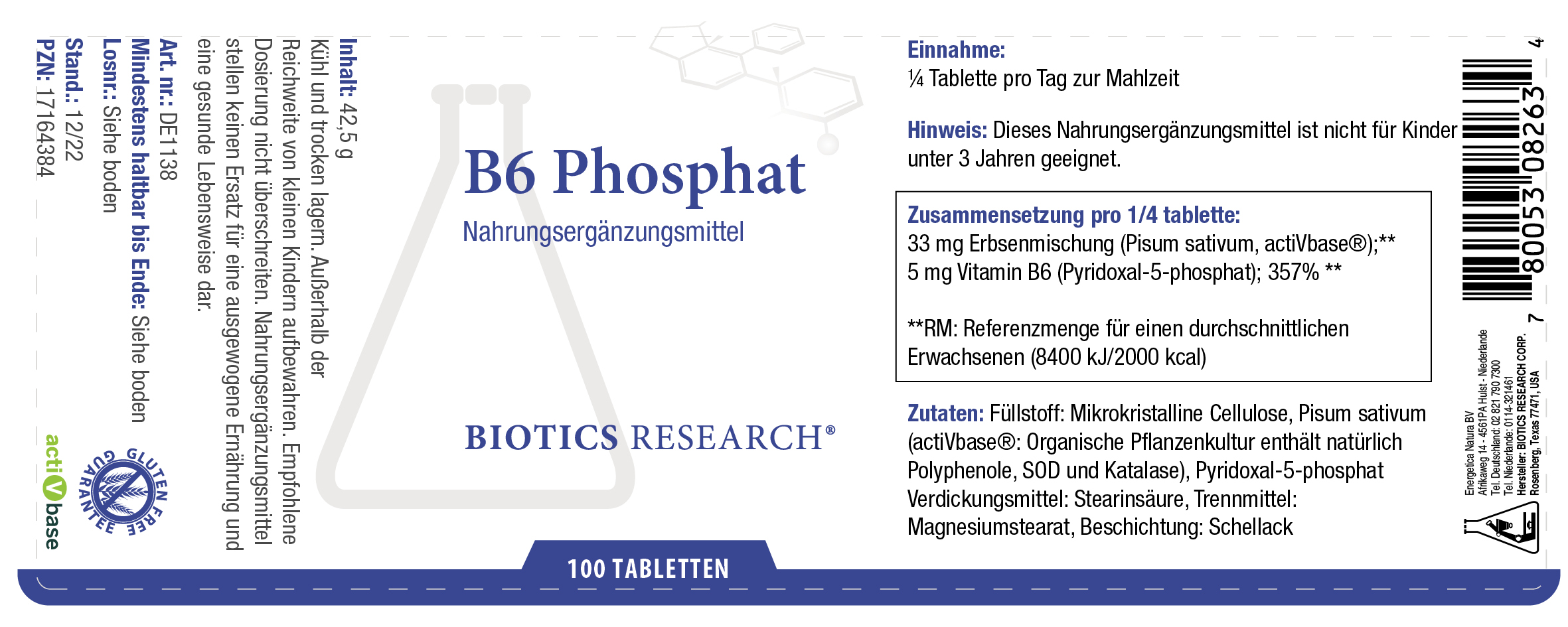 B6 Phosphat | Wirkung & Vorteile | Energetica Natura